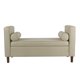HomePop Rimo Upholstered Storage Bench - Cream - Walmart.com
