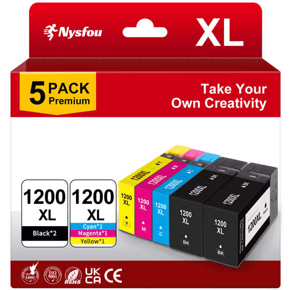 1200 Ink Cartridges Replacement for Canon PGI-1200XL Compatible with ...