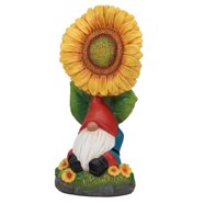 Mainstays Outdoor Red Blue Peace Gnome Garden Statuary, 6.75 in L x 4.5 ...