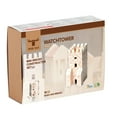 Mini bricks construction set Watchtower 300 pcs. Glue included. White ...