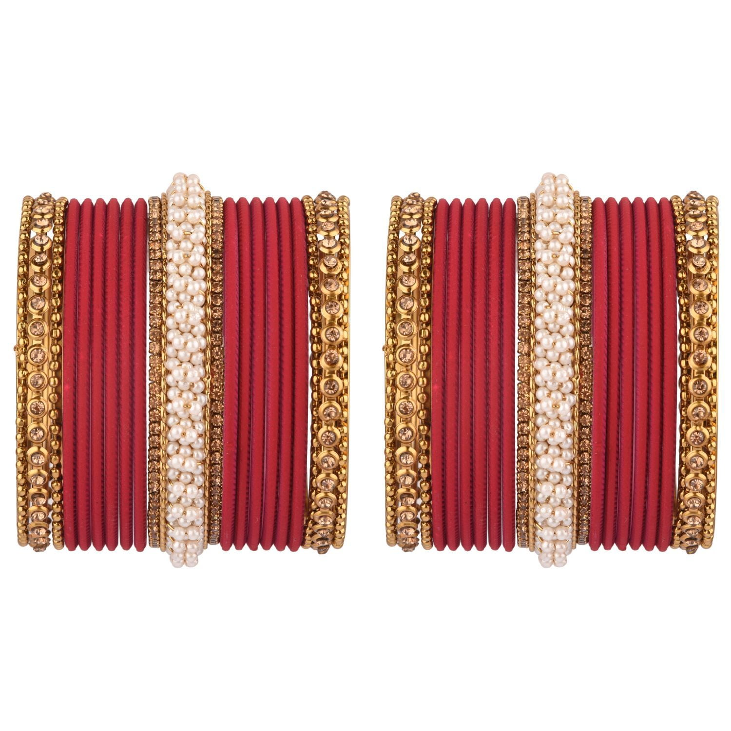 Efulgenz Women's Crystal Metal Bracelet Bangles Indian Bridal Bangles ...