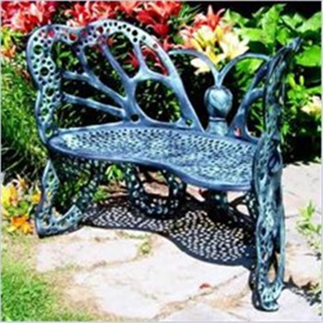 Cast Aluminum Antique Butterfly Bench - Walmart.com