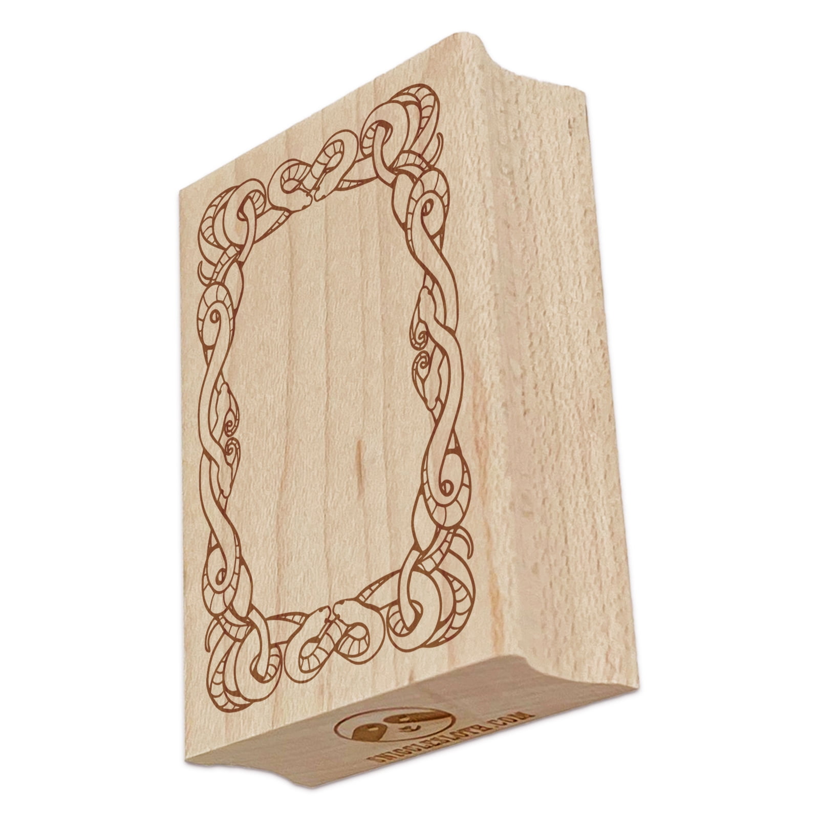 Snake Serpent Border Frame Rectangle Rubber Stamp Stamping Scrapbooking ...
