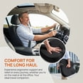Adult Booster Car Seat Cushion – Wedge Memory Foam Pad for Driving Seat ...