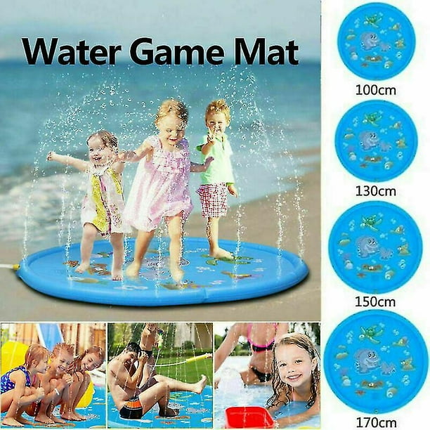 HEFEI,170cm Inflatable Water Splash Spray Mat Kids Sprinkler Play Pad ...