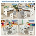 Costway Kids Drawing Table & Chair Set for Reading Playing with Pens ...