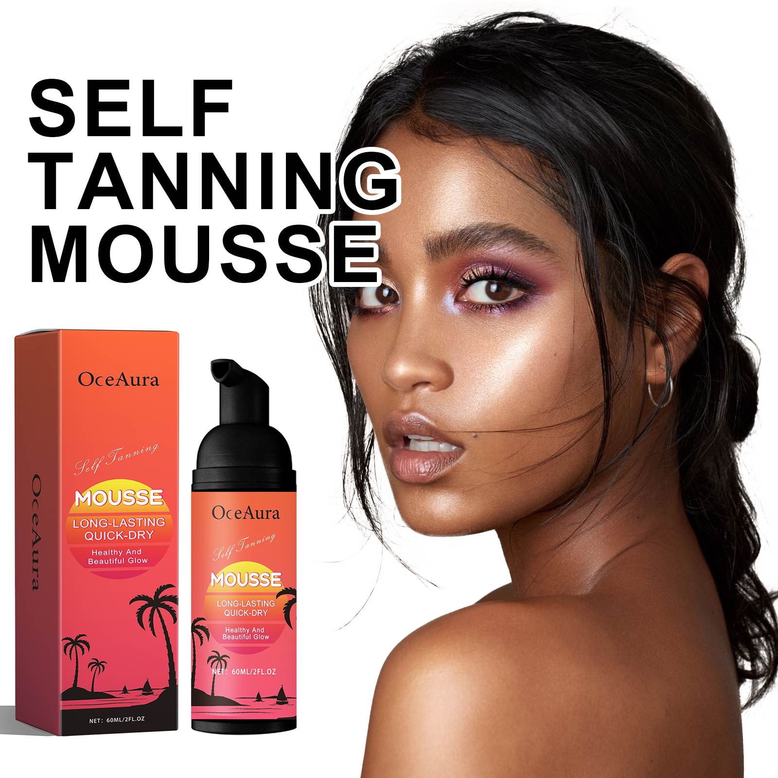 SDOHIG Tanning Lotion, Self Tanning Mousse, Suntan Oil with Bronzer for ...