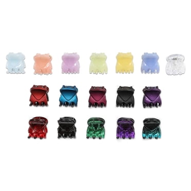 Scunci Effortless Beauty Thick Hair Mini Jaw Clips 18 ea (Pack of 2 ...