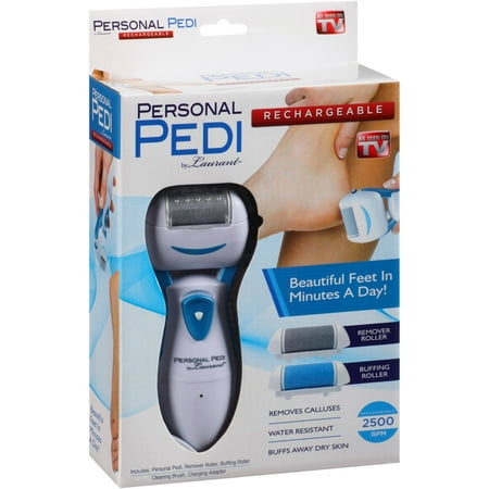 Emson Rechargeable Personal Pedi by Laurant, Silver, 4 pc - Walmart.com