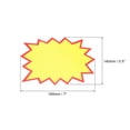 Uxcell Blank Star Burst Sale Signs Price Tags Paper Pricing Labels ...