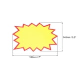 Uxcell Blank Star Burst Sale Signs Price Tags Paper Pricing Labels ...