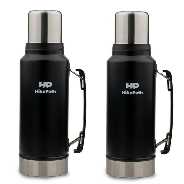 Set de 2 Termos para Café y Agua con Tapa Hermética, Sin Derrames de ...