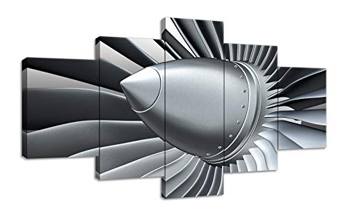 Wall Hangings Propeller Canvas Art Turbine Print Aircraft Engine Canvas ...