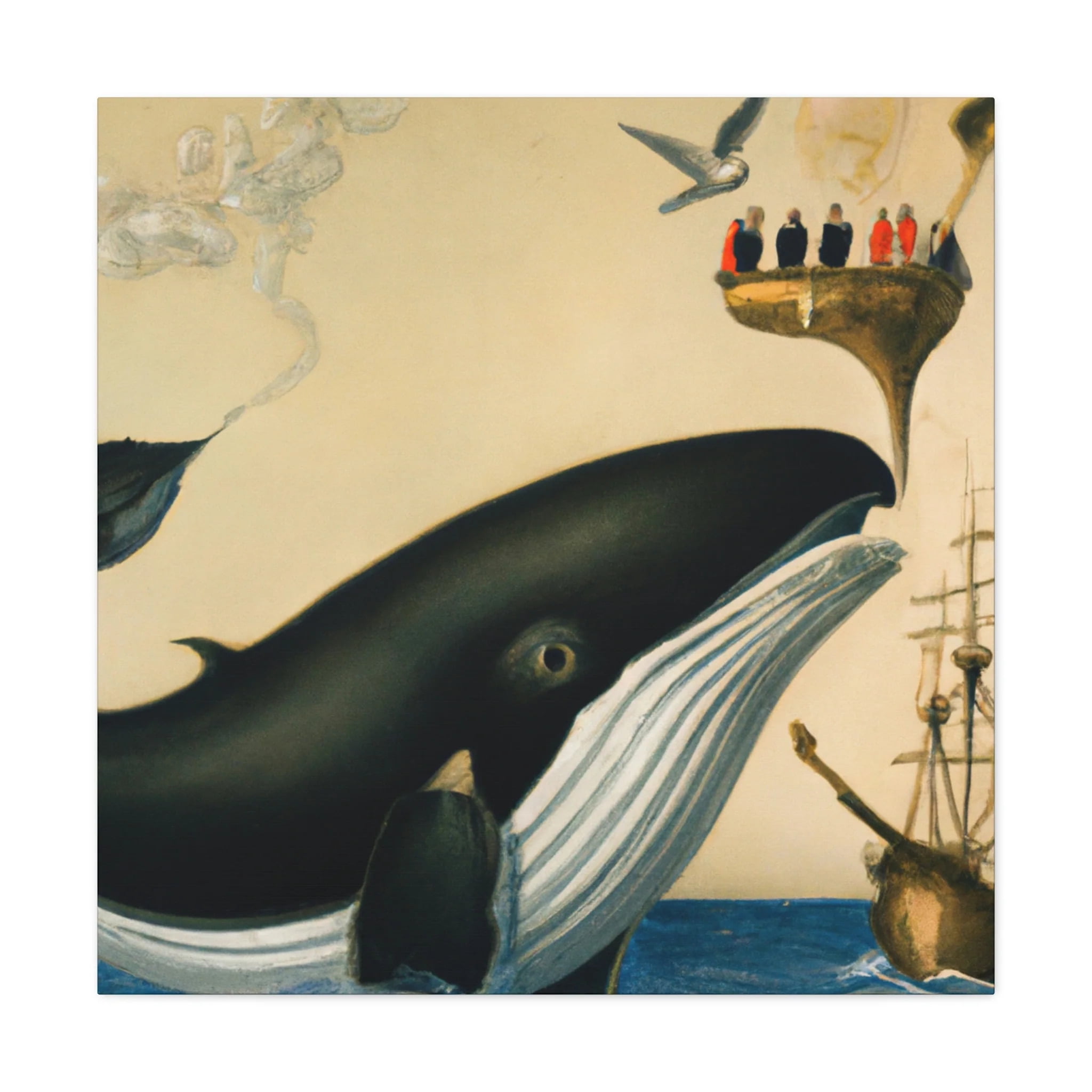 Whale's Majestic Splendor - Canvas - Walmart.com