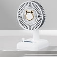 Bklubk USB Rechargeable Desktop Mini Fan, Portable Small Fan for Dorm ...