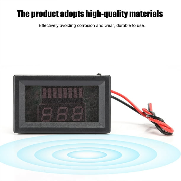 DC Battery Meter, Digital Electromobile Voltage Meter Display Lithium ...