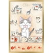 Chi Cat Wall Poster, 22.375" x 34", Framed - Walmart.com