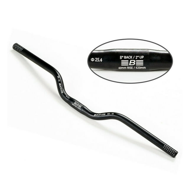 BUCKLOS 25.4*620/660/720mm Mountain Bike Handlebars Rise 40/60/100mm ...