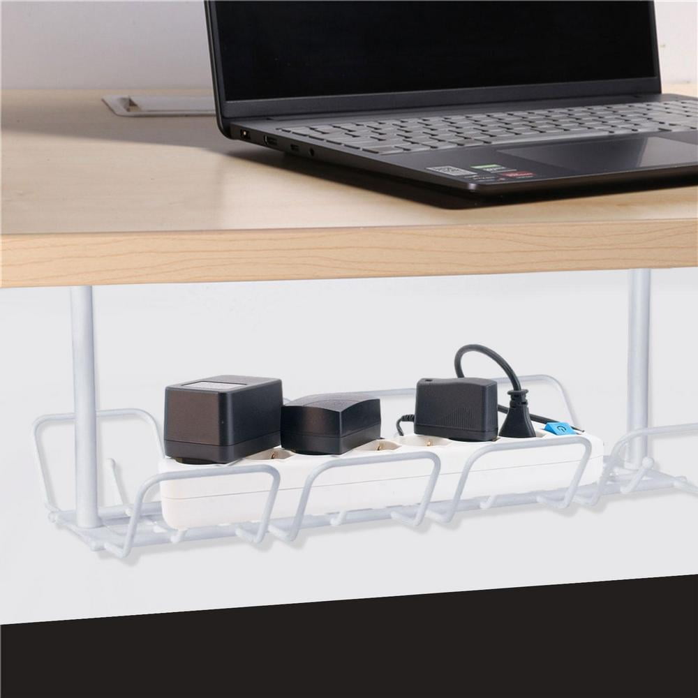 Buy Pwtool Under Desk Cable Management Tray Sturdy Cord Management Rack ...