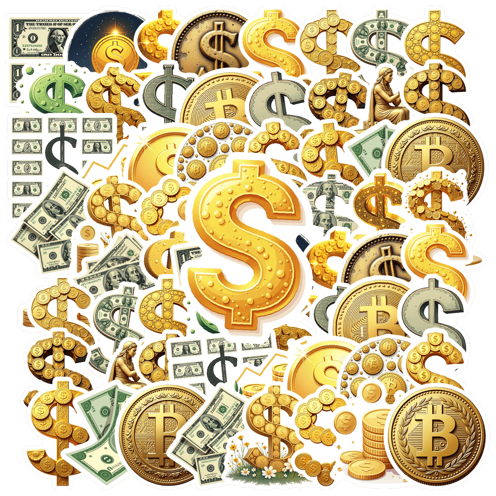Click here for Yezdix Cartoon Money Theme Stickers Stickers  Wate... prices