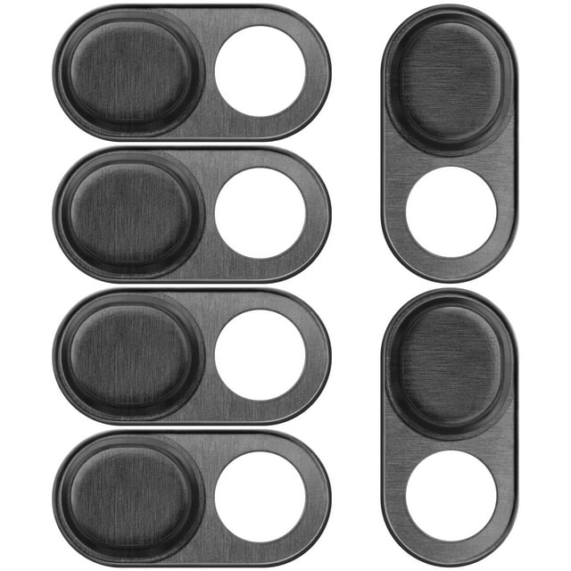 Laptop Camera Cover Slides 6 PK, Aluminum Alloy Webcam Black Privacy ...