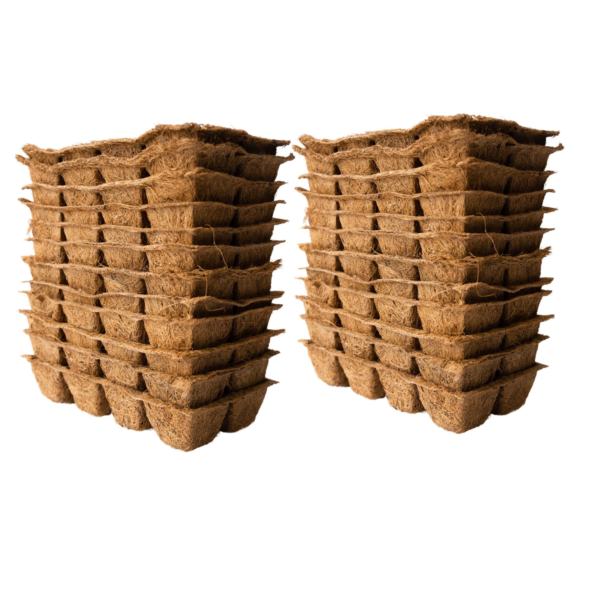 Coconut Fiber 8 Cell Seed Starting Tray - 24 Pack - Eco Friendly ...