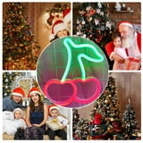 Cherry Neon Sign,NKTIER Neon Sign,Neon Light Wall Light Wall Decor ...