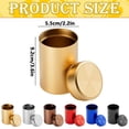 Medium Portable Aluminum Tea Canister Travel Storage Container Empty ...