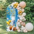 Arch Backdrop 6.6 Ft, Cartoon Animals Spandex Stretch Fitted Arch Cover ...