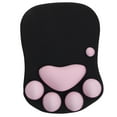FUEENIRVA Ergonomic Black Resin Mouse Pad with Comfortable Wrist Rest ...