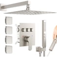 Shower System with Body Jets Matte Way Shower Faucet Sets Complete with ...
