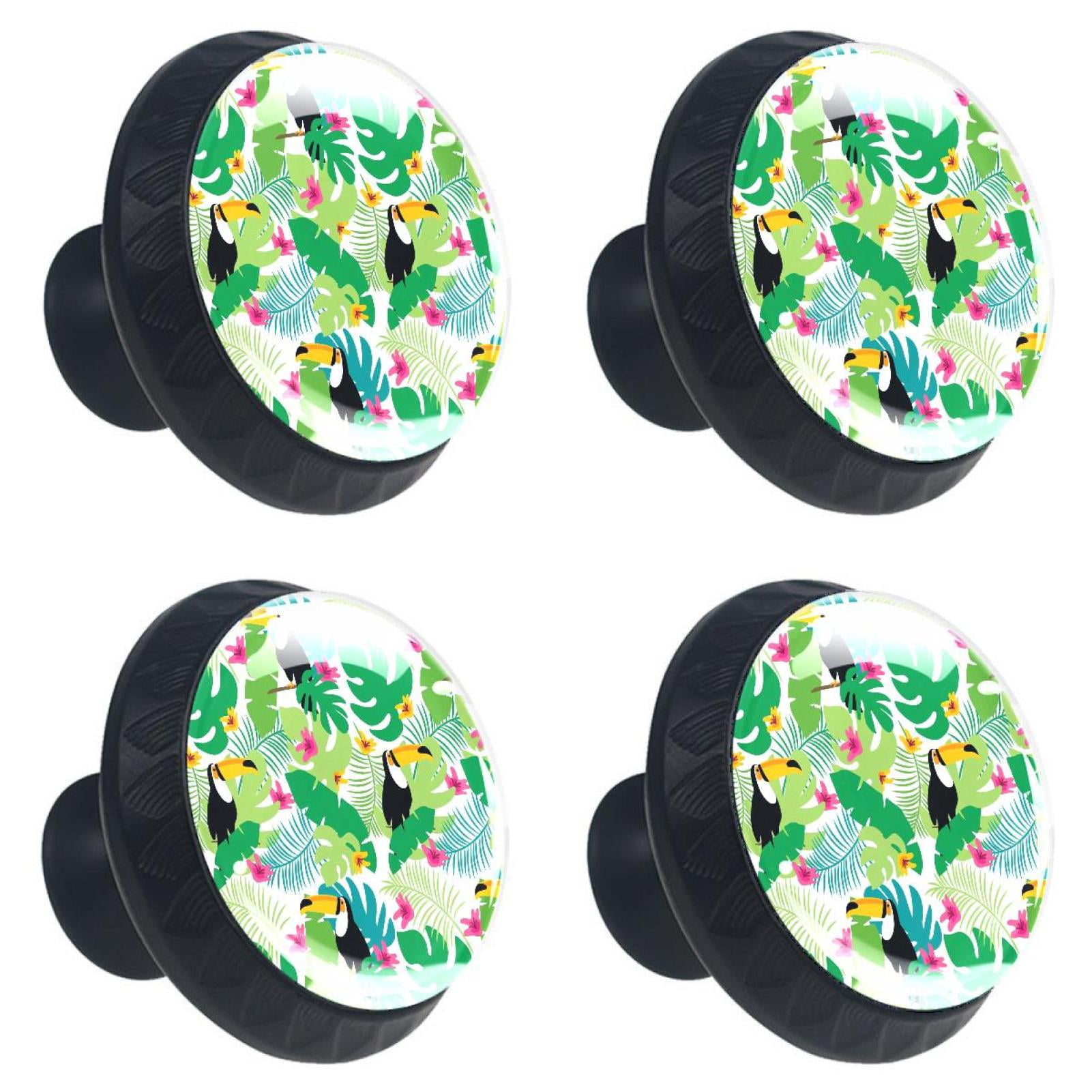 4 Pcs Tropical Summer Toucan Knobs for Kitchen Cabinet Cupboard Dresser ...