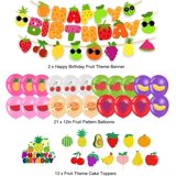 Cute Sensory Fruit Birthday Decorations 1st Fruit Theme Party Supplies ...