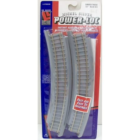 Life Like 21333 HO Power-Loc 18" Radius Curved Track - Walmart.com