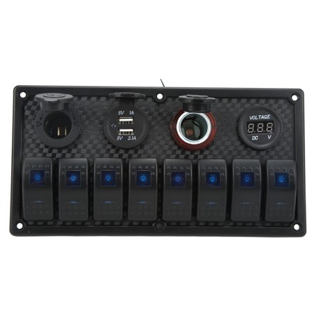 Car Rocker Switch Panel, Dual USB Toggle Switch Universal ABS For Ships ...