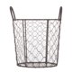 Mainstays Small Brown Chicken Wire Storage Basket with Handles ...