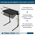 Table Mate II PRO TV Tray Black: Large Folding Dinner and Snack Table ...
