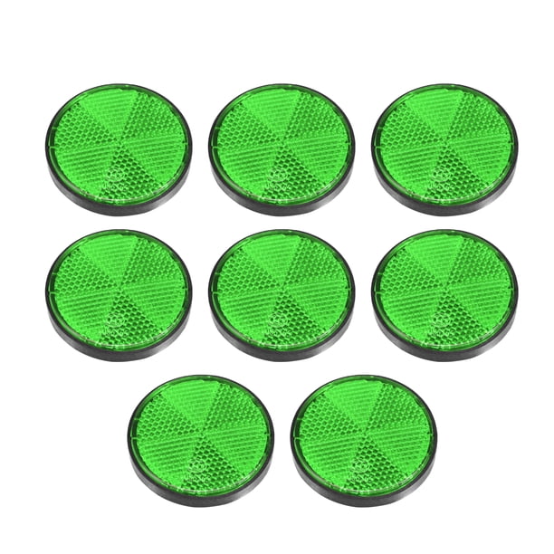 Unique Bargains 8 Pcs Round Rear Reflectors Screw on Safety Spoke ...