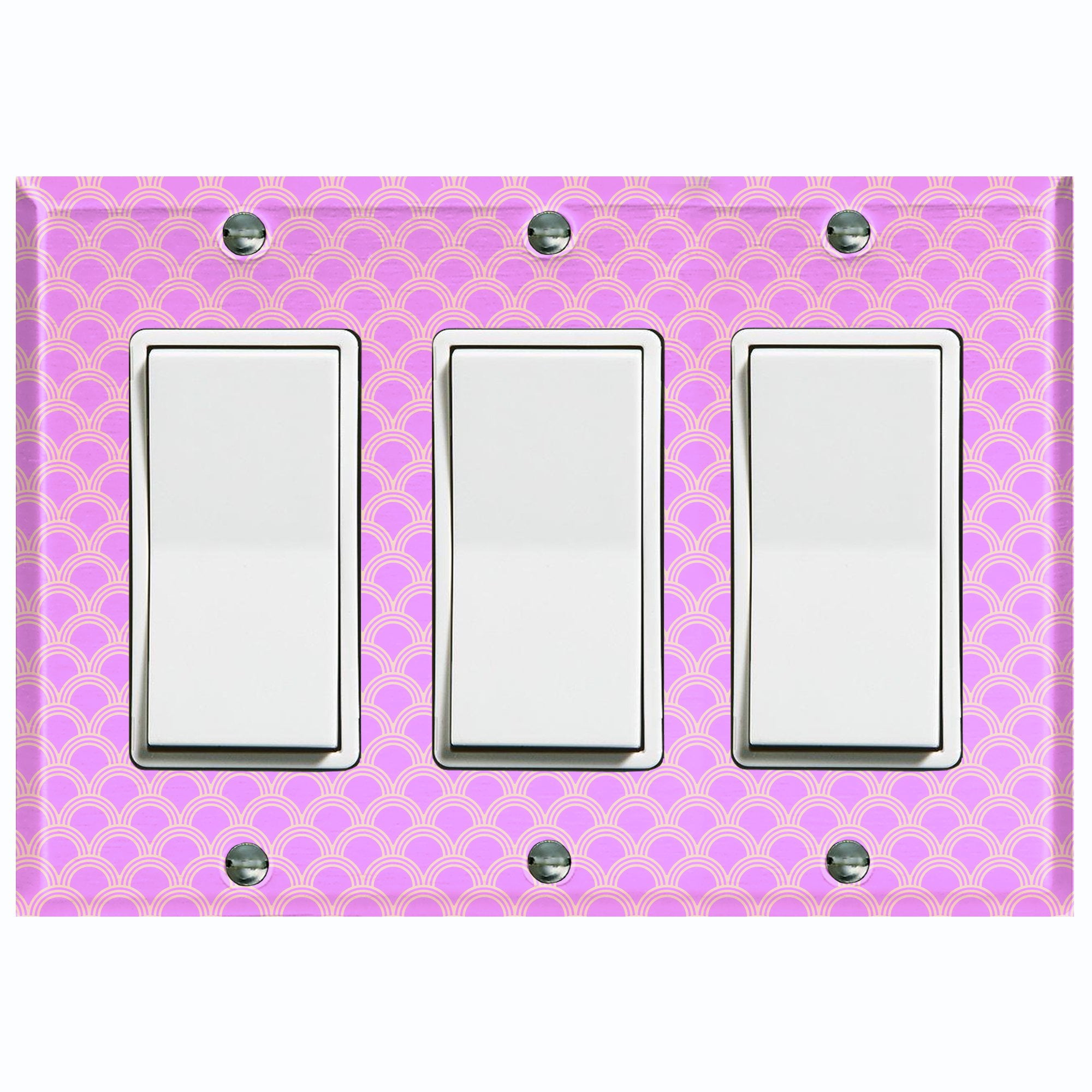 Metal Light Switch Plate Cover Japanese Sea Wave Pattern Purple ...