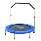 Pure Fun 40-Inch Exercise Trampoline, with Handrail, Blue - Walmart.com