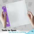 Enday 3 Ring Hole Punch with Plastic Ruler for 3 Ring Binder, Purple 1 ...