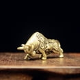 Brass Figurine Metal Bullfighting Statue Miniature for Nostalgics Home ...