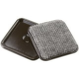 softtouch 2 1/2" Square Carpet Bottom Caster Cups, Brown/Gray (4 Pack ...