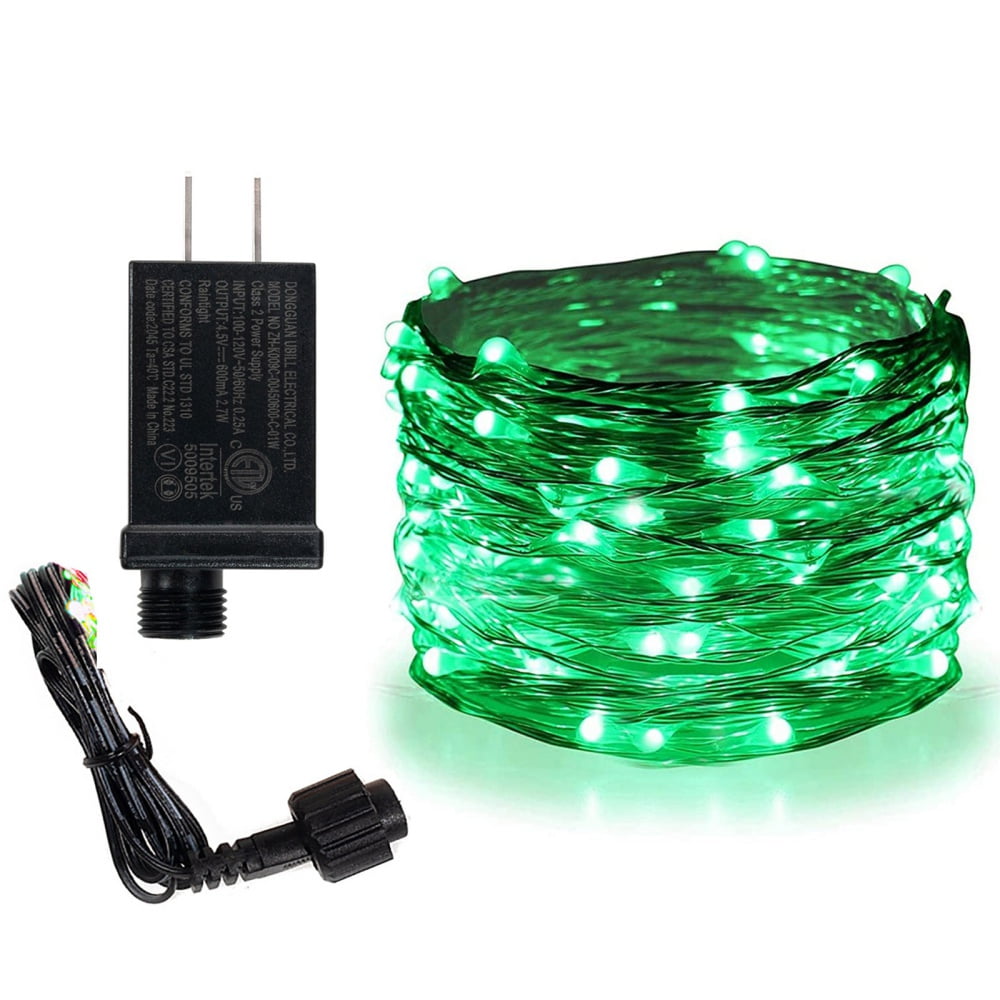 100 LED 33ft Halloween Fairy String Lights Adapter Powered,Starry Wire ...