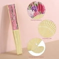 20 Pack Floral Folding Fans Chinese Style Handheld Fans Silk Bamboo ...