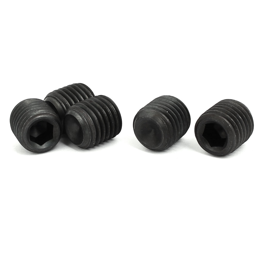 M20 Dia 20mm Long tête Vis Tête sans cuvette DIN916 Noir 5pcs | Walmart ...