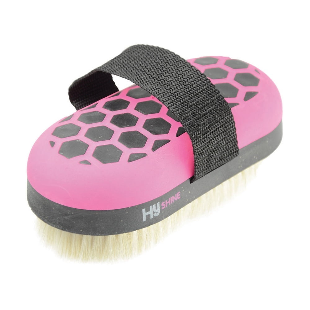 HySHINE - Bruza de pelo de cabra modelo Glitter para caballos (Negro ...