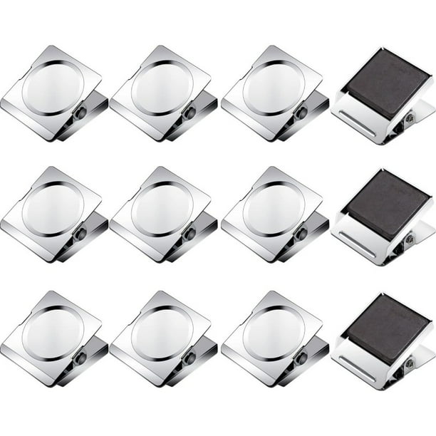 Clips magnéticos de 1,77 pulgadas, paquete de 12 clips resistentes para ...
