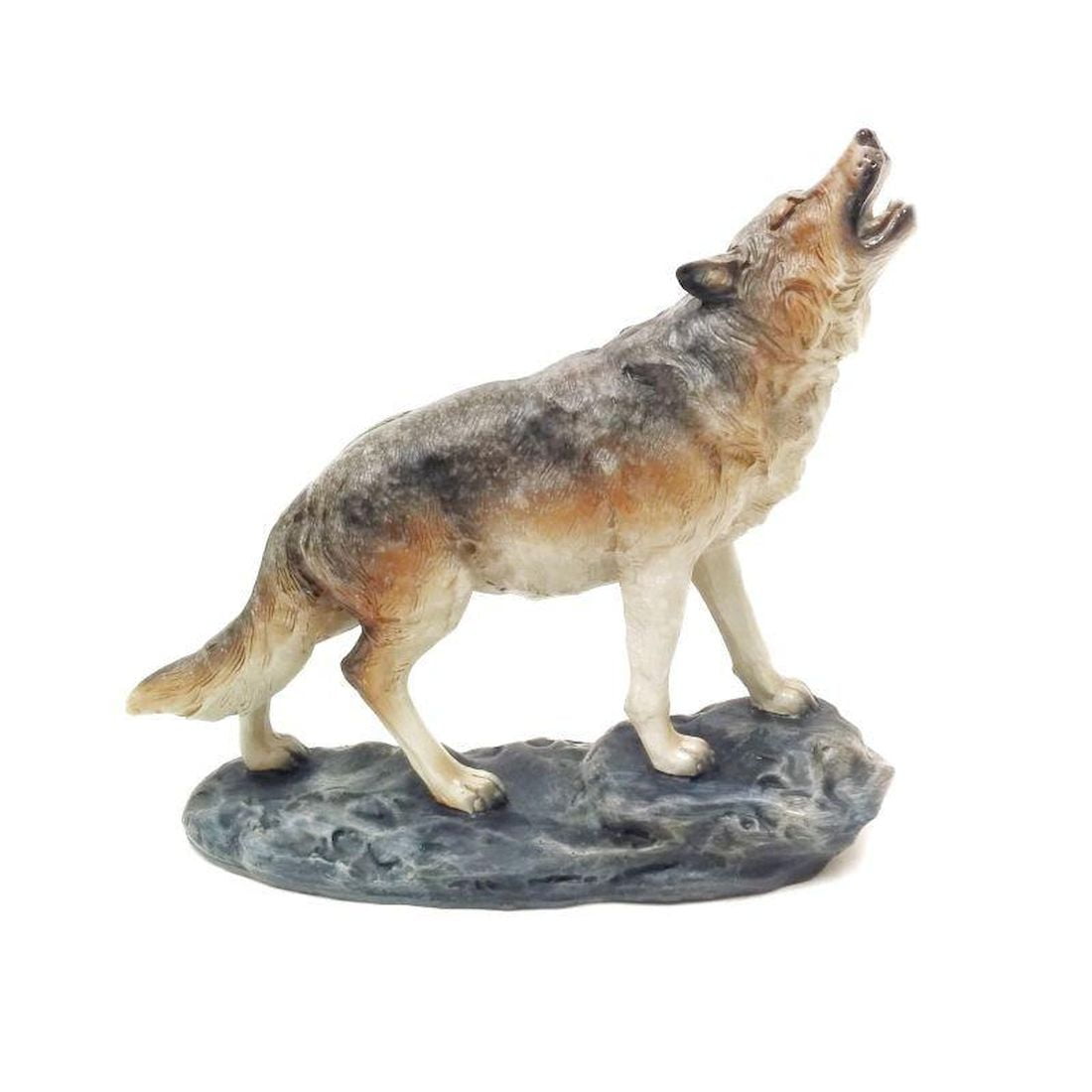 Howling Wolf On Rock Figurine - Walmart.com