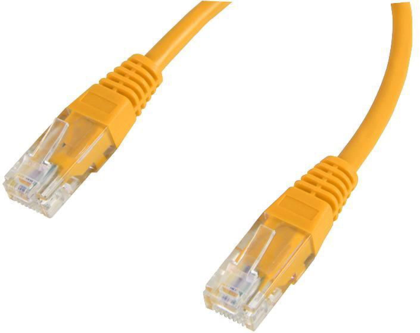 PRO SIGNAL - RJ45 Ethernet Patch Lead with CCA Conductors, 3m Yellow ...